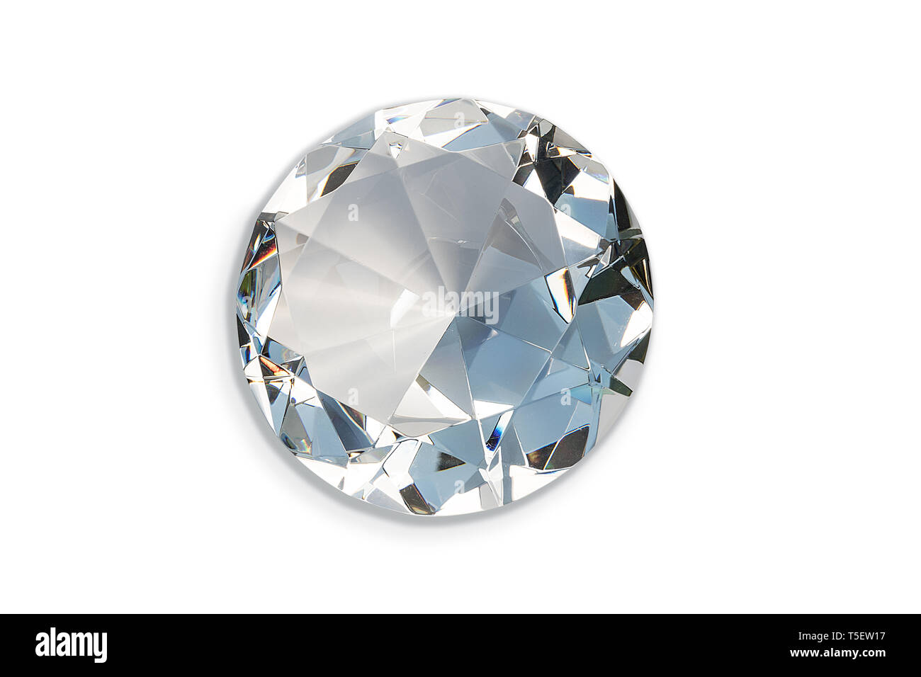 Glass diamond isolated on white background. Luxury concept Stock Photo ...