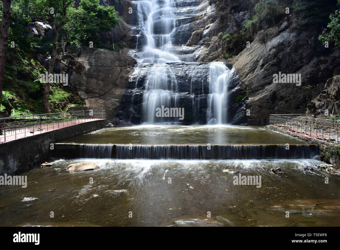 Silver Cascade Falls in Kodaikanal Stock Photo - Alamy
