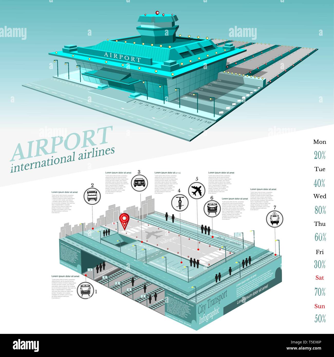 Airport roadway Stock Vector Images - Alamy