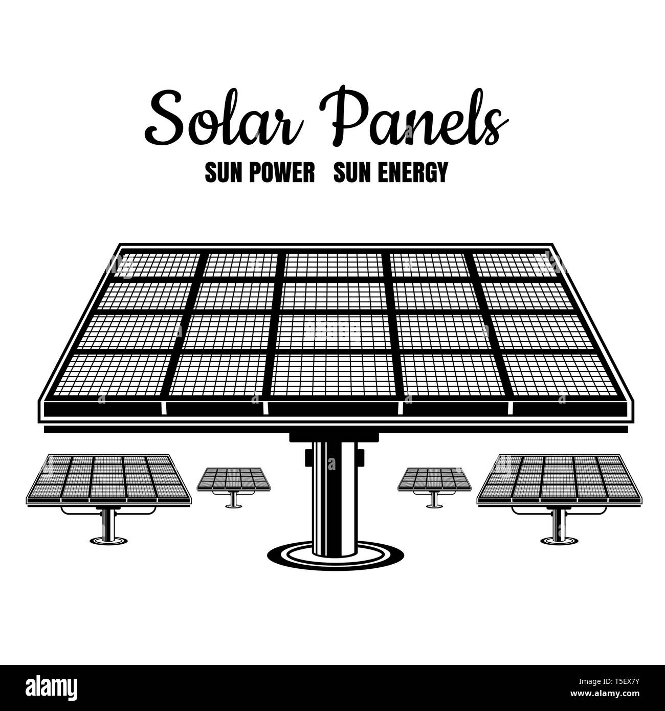 Solar panels Black and White Stock Photos & Images - Alamy