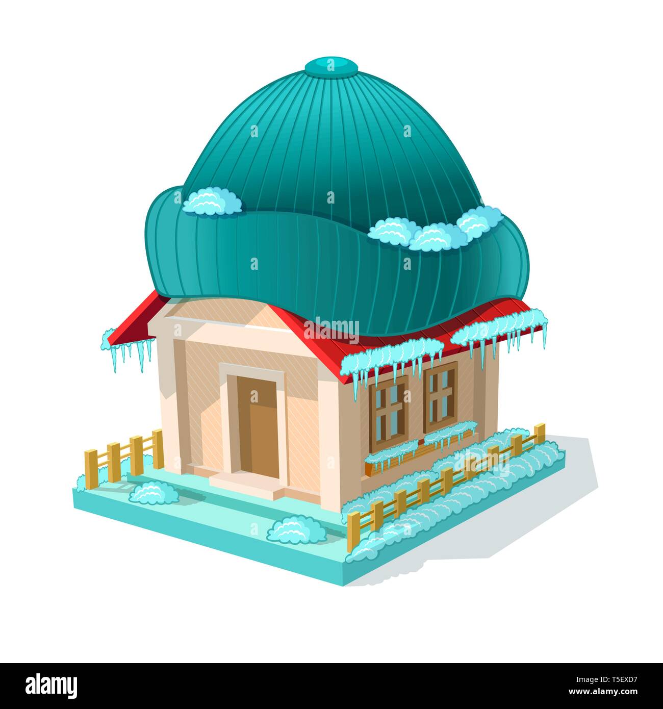 Modern eco home grass roof Stock Vector Images - Alamy