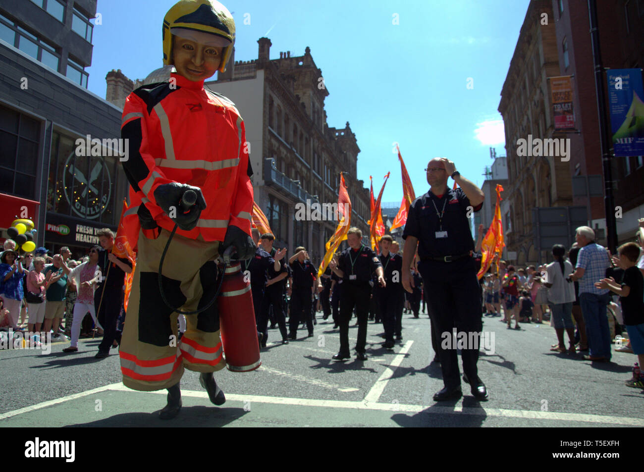 Greater Manchester Fire and Rescue entrant in the 2017 Manchester Day ...