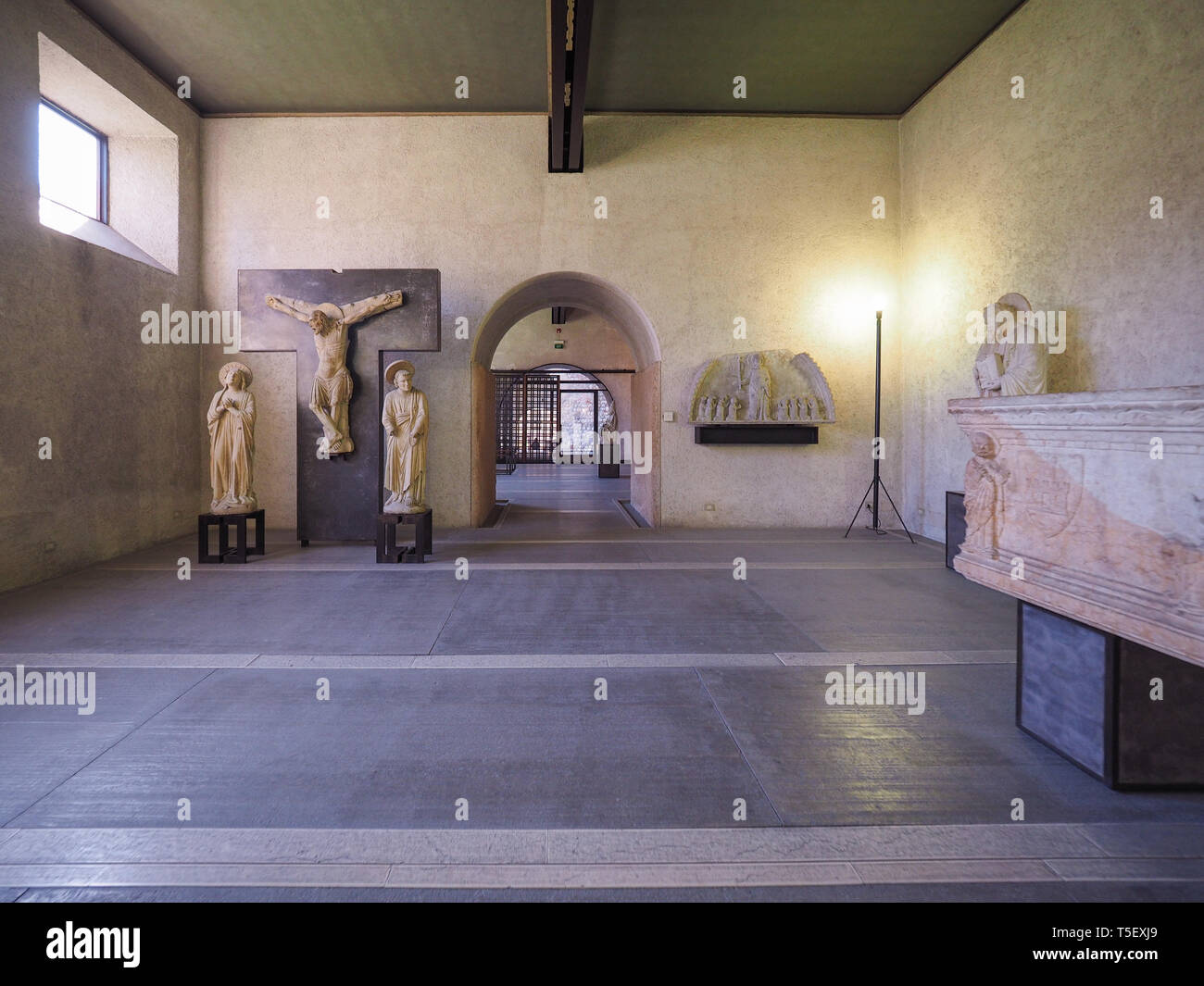 VERONA, ITALY - CIRCA MARCH 2019: Castelvecchio museum designed by ...