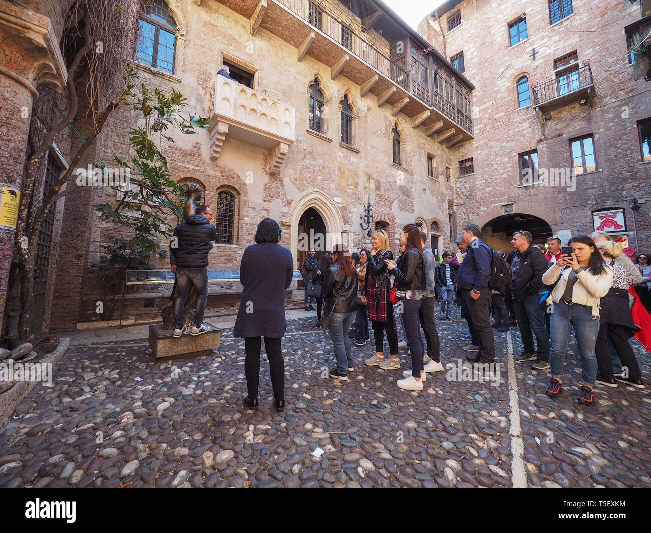 VERONA, ITALY - CIRCA MARCH 2019: House of Juliet Capulet (Giulietta ...