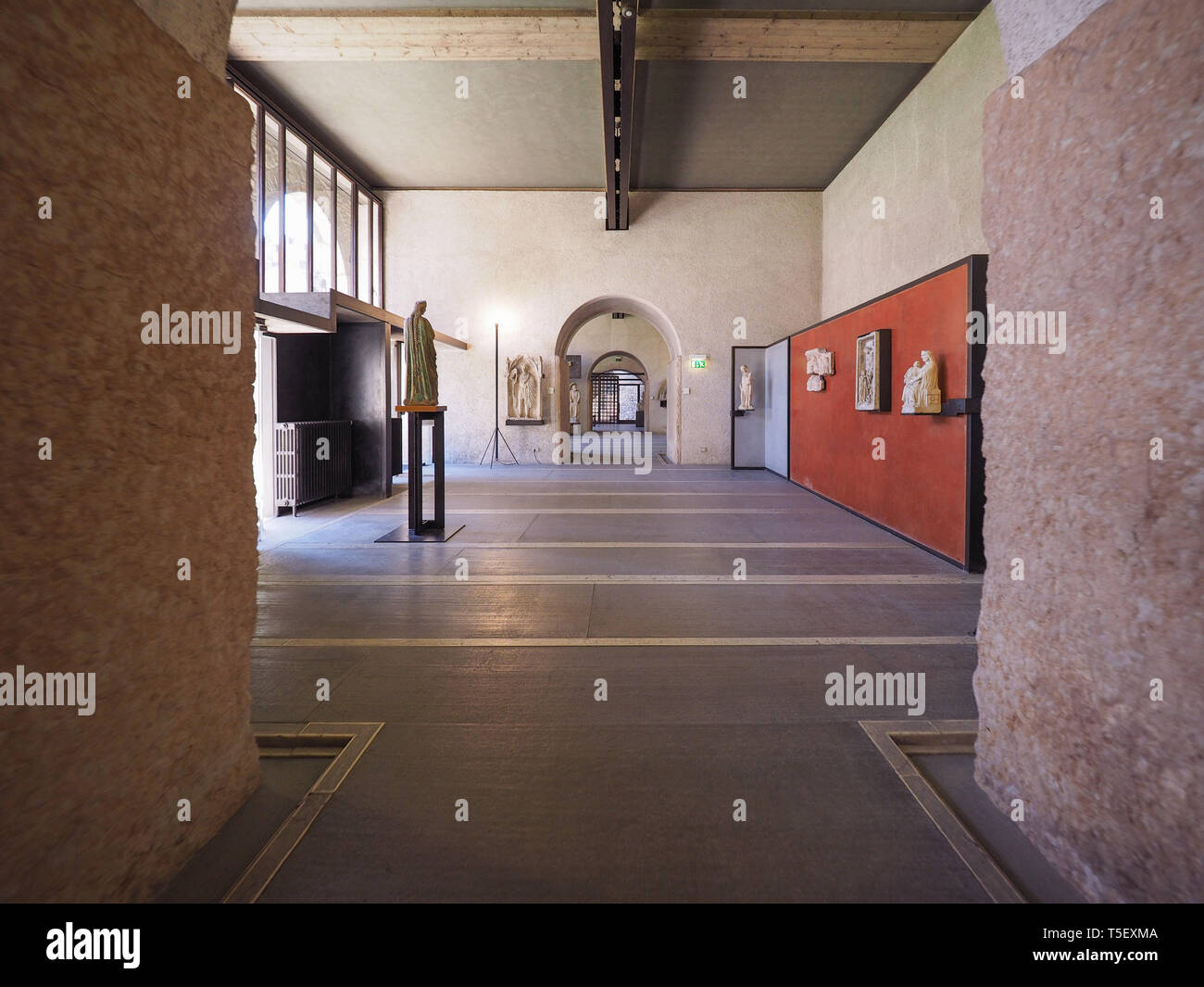 VERONA, ITALY - CIRCA MARCH 2019: Castelvecchio museum designed by ...