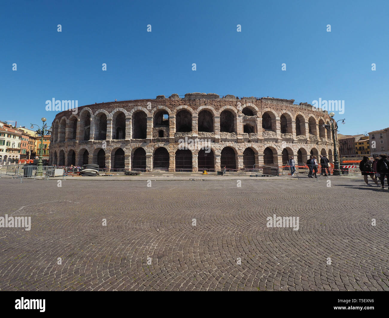 VERONA, ITALY - CIRCA MARCH 2019: Arena di Verona roman amphitheatre ...