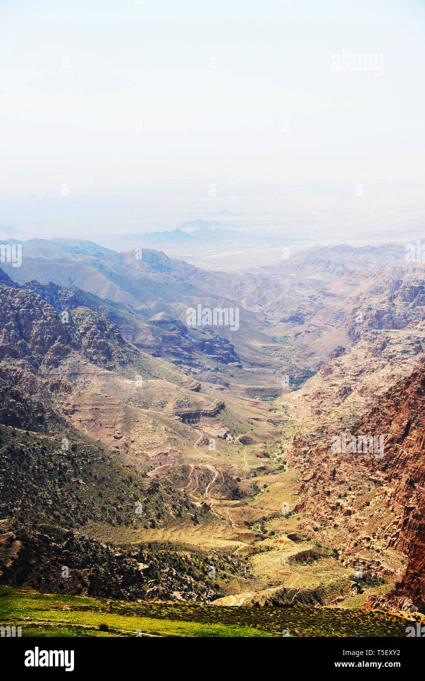 A view of the Dana Biosphere Reserve in Jordan Stock Photo - Alamy