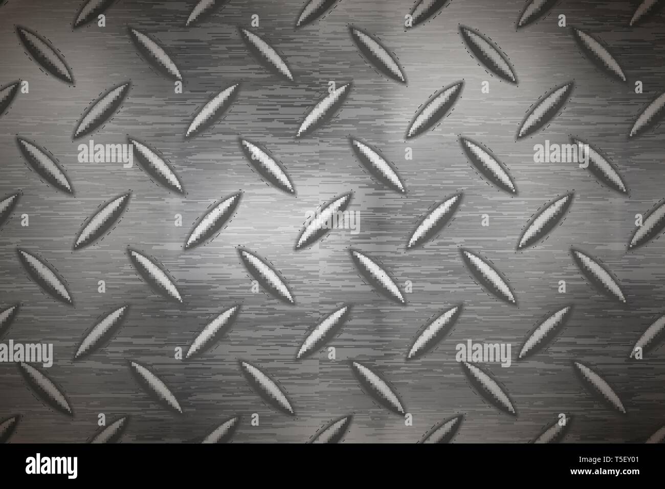Industrial metal plate with diamond non slip surface, wide detailed ...