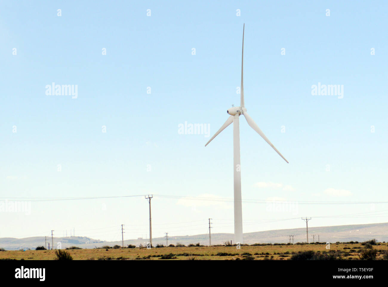 A Wind Turbine at a renewable Energy farm in Jordan Stock Photo - Alamy
