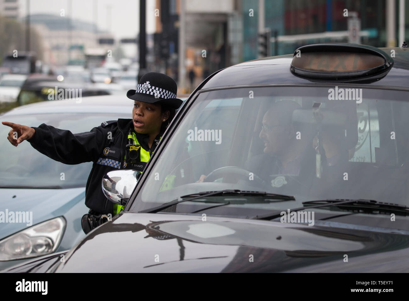 Go slow protest on holloway circus roundabout hi-res stock photography ...