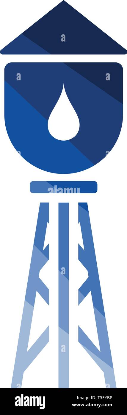 Watertower vector vectors hi-res stock photography and images - Alamy