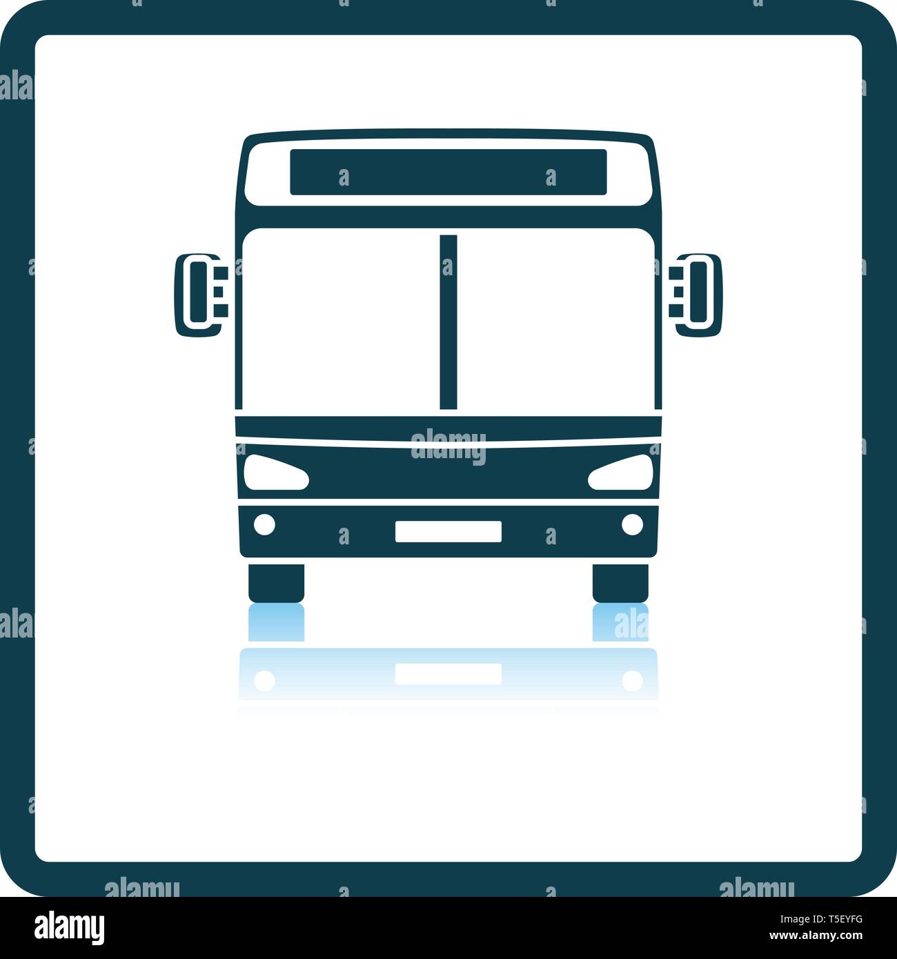 Single shuttle bus Stock Vector Images - Alamy