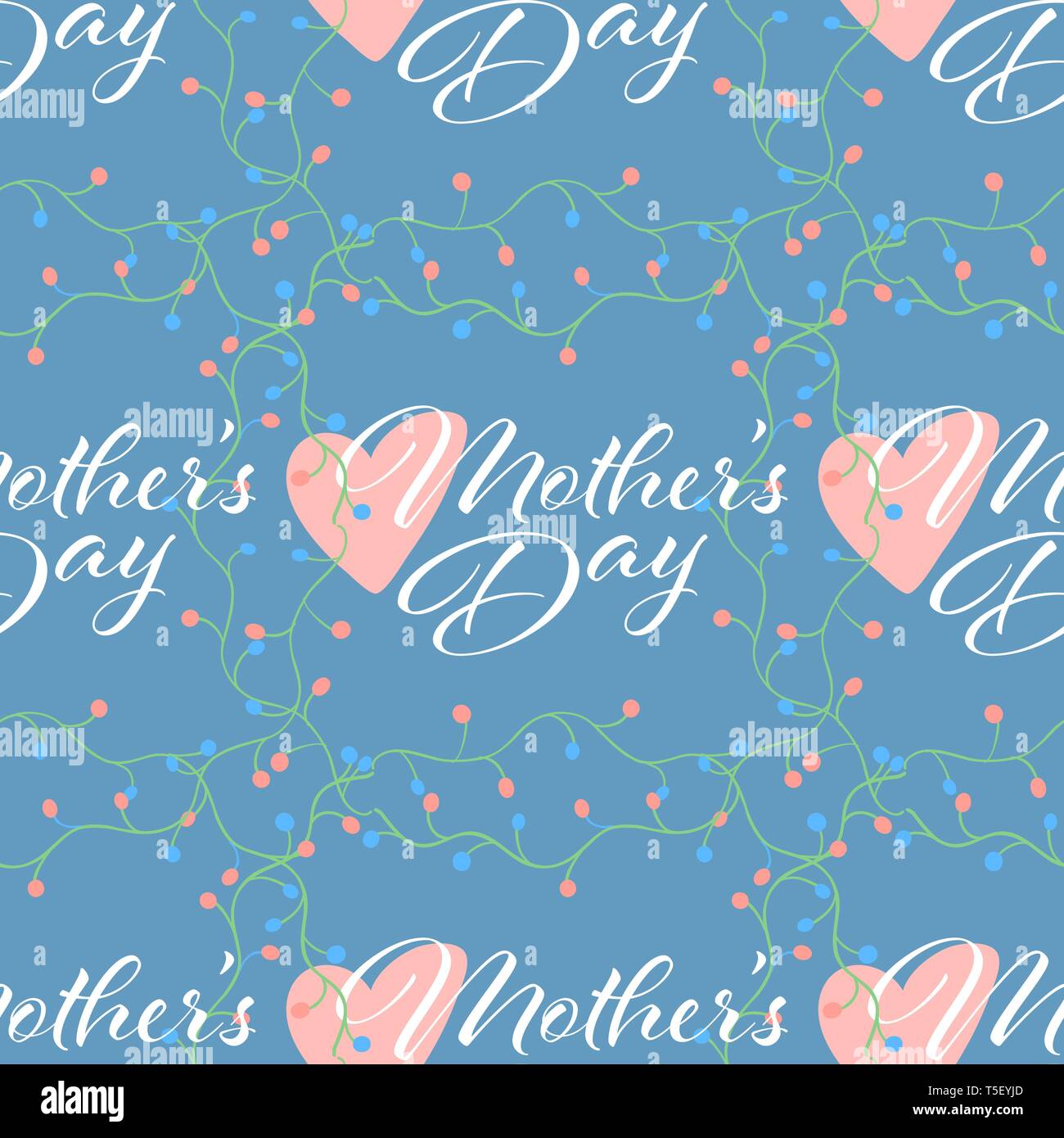 Happy Mother s Day Seamless pattern. Vector Illustration Stock Vector ...