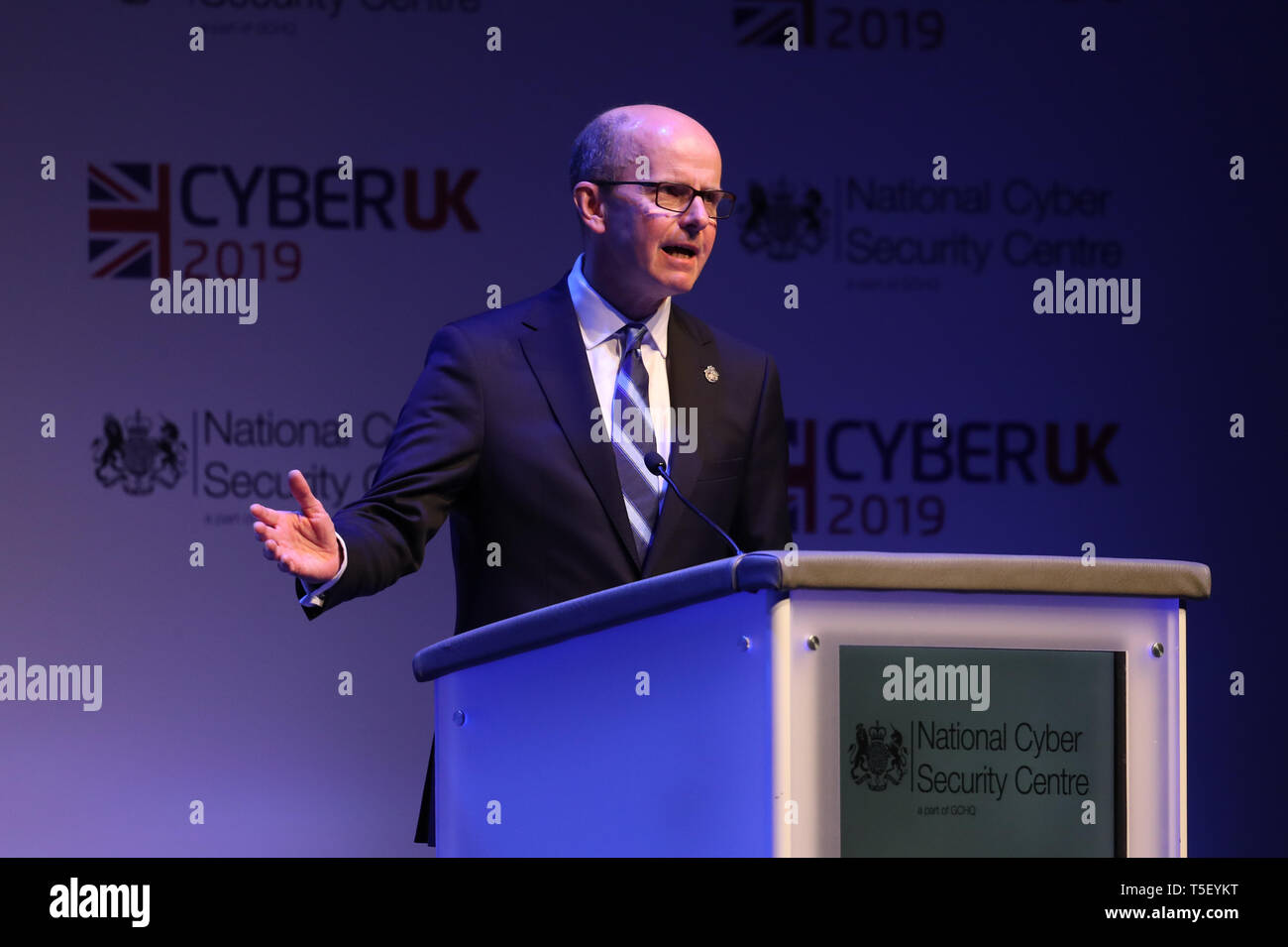 Jeremy Fleming, Director of GCHQ, gives the keynote speech at the ...
