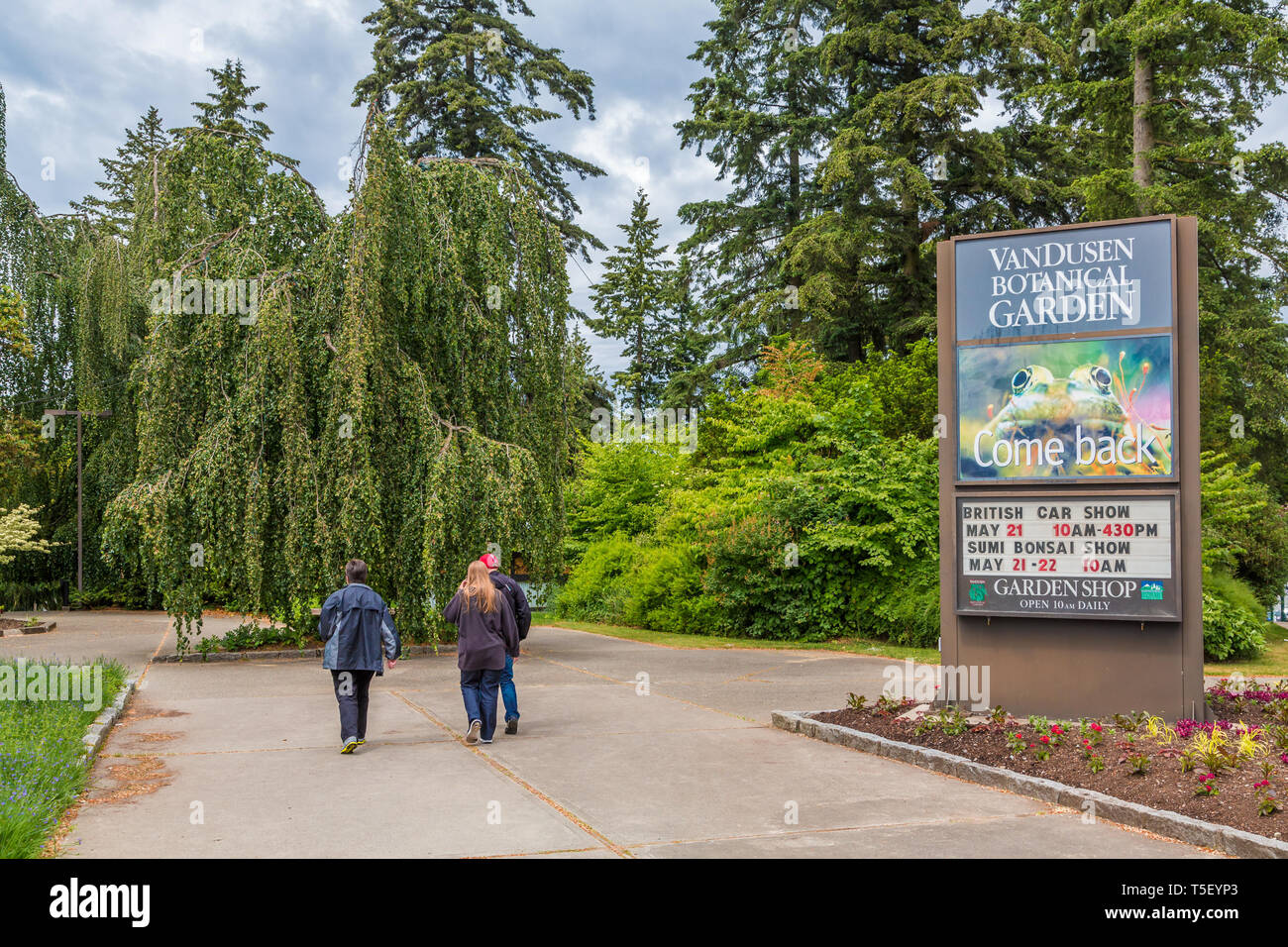 Entrance to Van Dusen Botanical Gardens Stock Photo - Alamy
