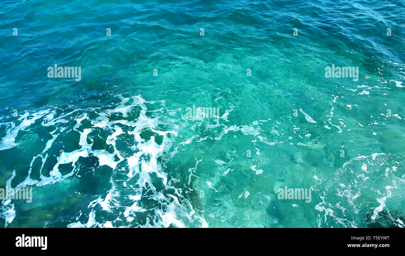 Nature background of transparent sea water Stock Photo - Alamy