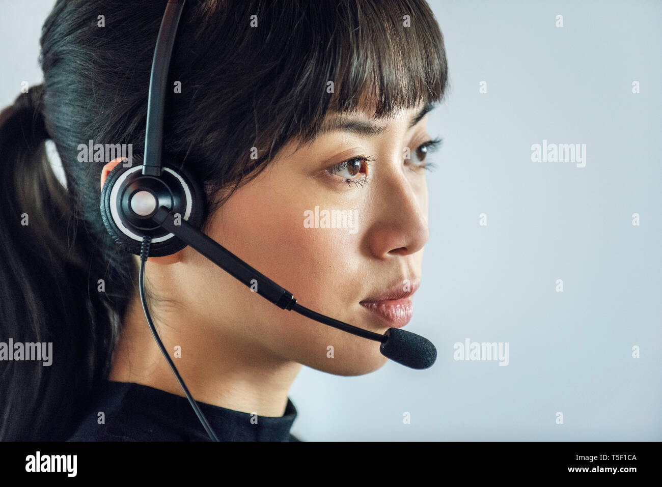 Headset speaker hi-res stock photography and images - Alamy