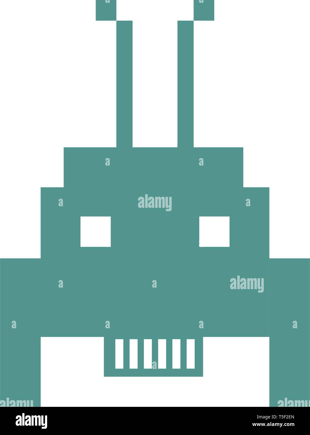 invaders character video game retro vector illustration Stock Vector ...