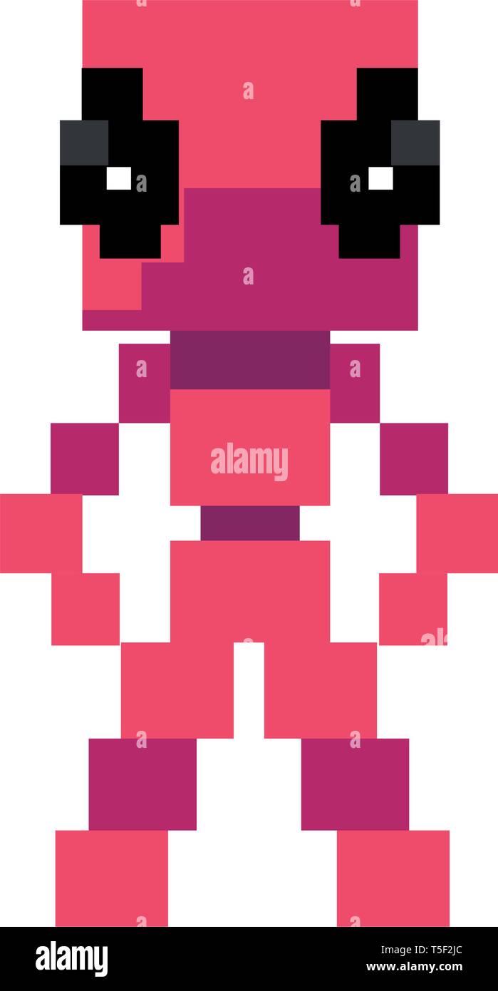 invader character video game retro vector illustration Stock Vector ...