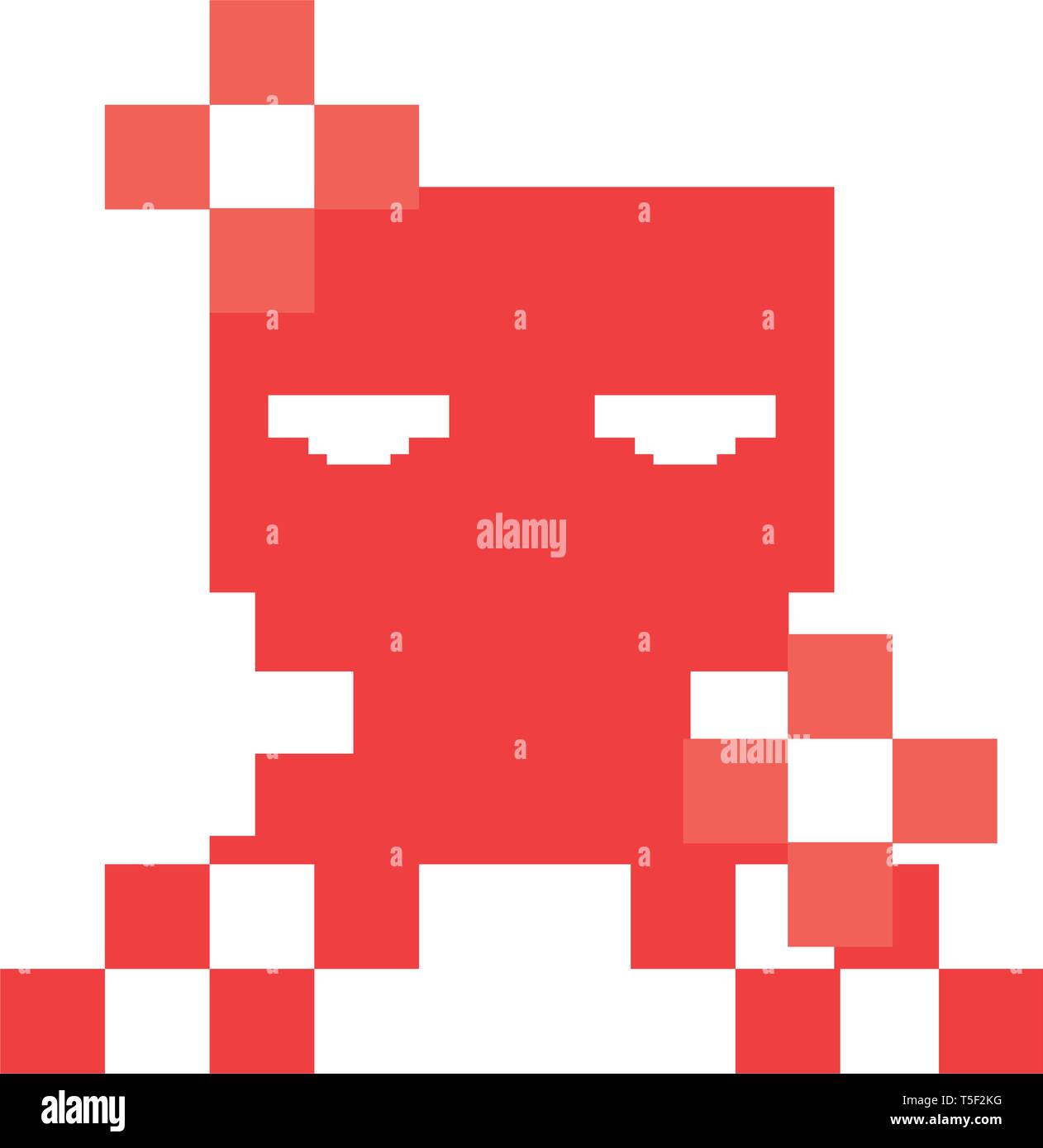 invaders character video game retro vector illustration Stock Vector ...