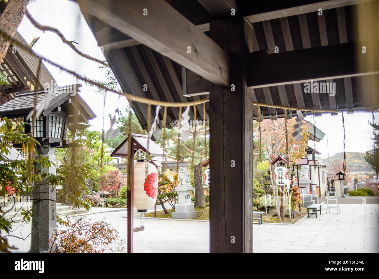 Shinto shrine in Kitami, Hokkaido, Japan Stock Photo - Alamy