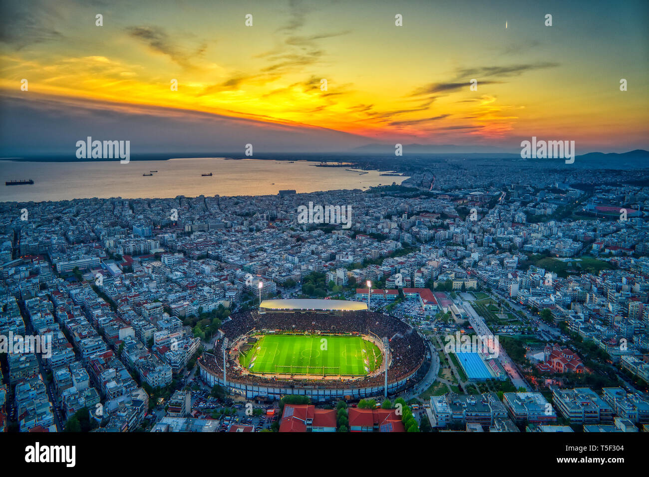 Paok toumba stadium aerial hi-res stock photography and images - Alamy