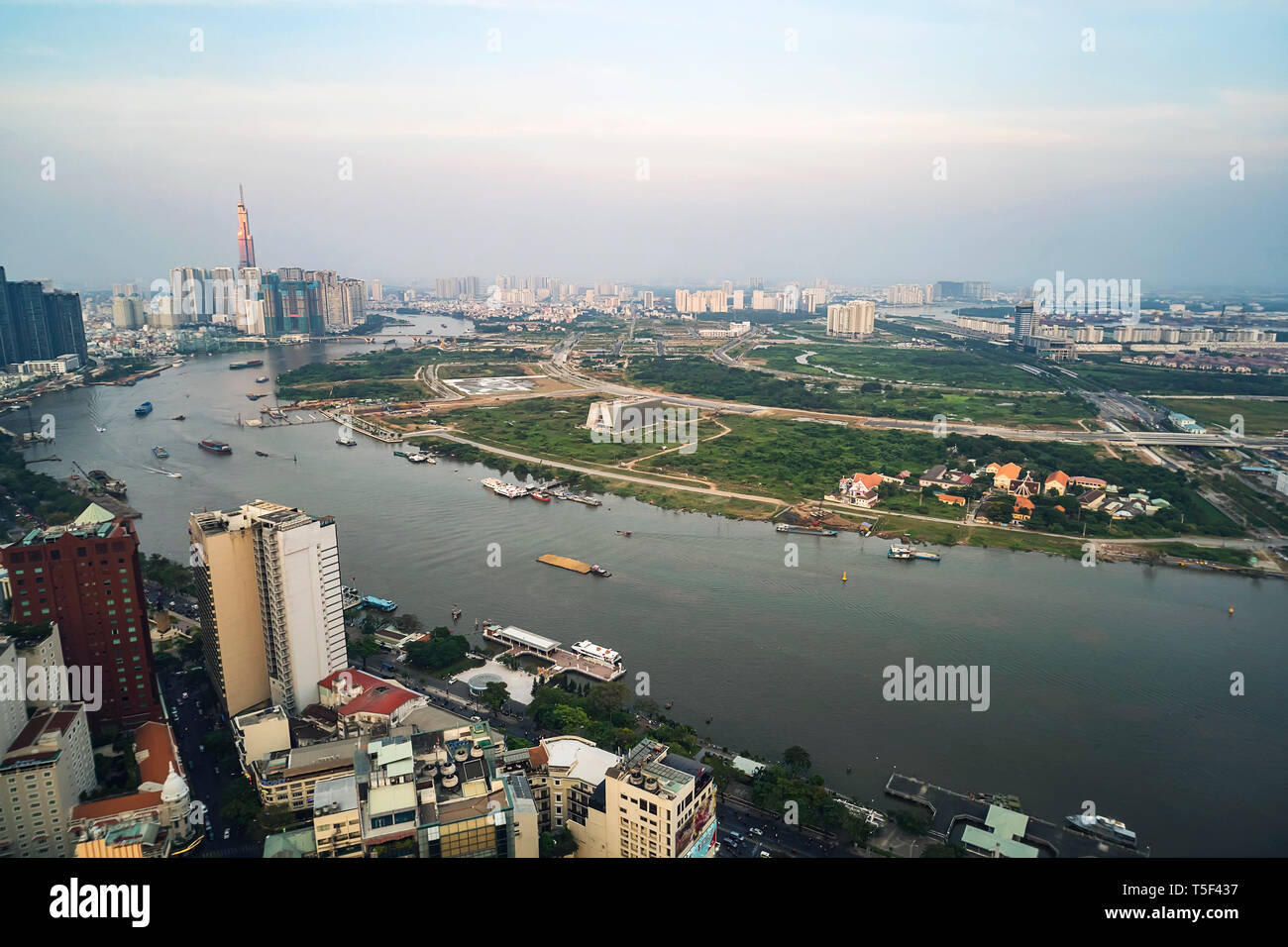 Saigon river urban panorama hi-res stock photography and images - Alamy
