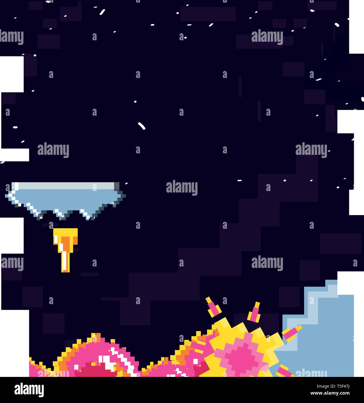 Retro arcade flame hi-res stock photography and images - Alamy