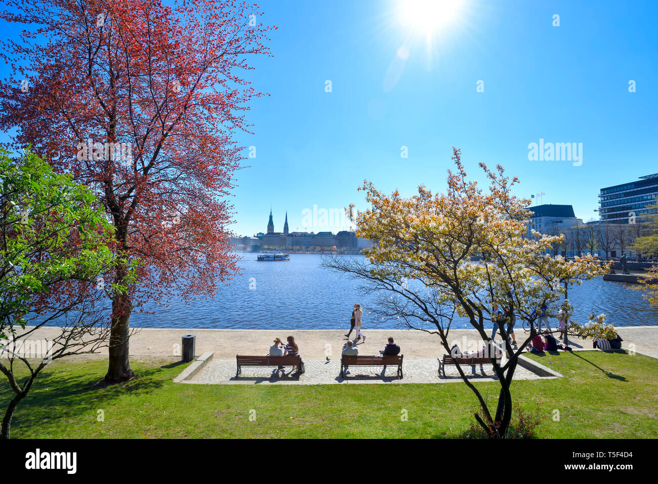 Hamburg alster day hi-res stock photography and images - Alamy