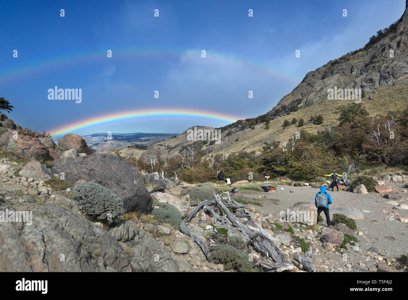 rainbow, Los Glaciares NP, Argentina Stock Photo - Alamy