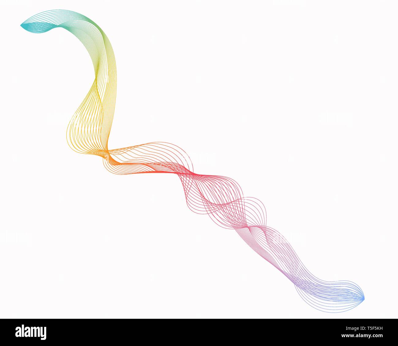 abstract Wave lines colorful background Stock Vector Image & Art - Alamy