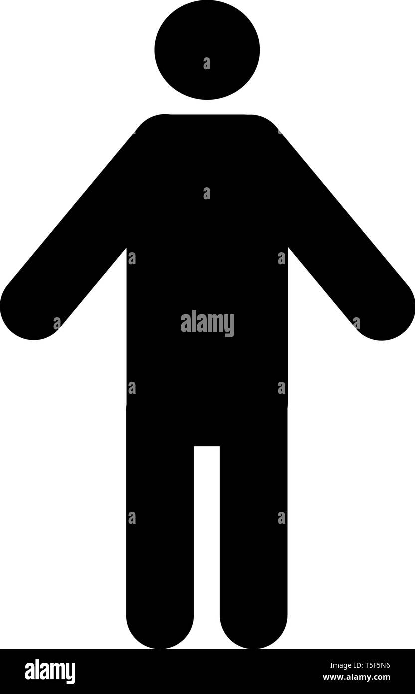 Male symbol vector icon Black and White Stock Photos & Images - Alamy
