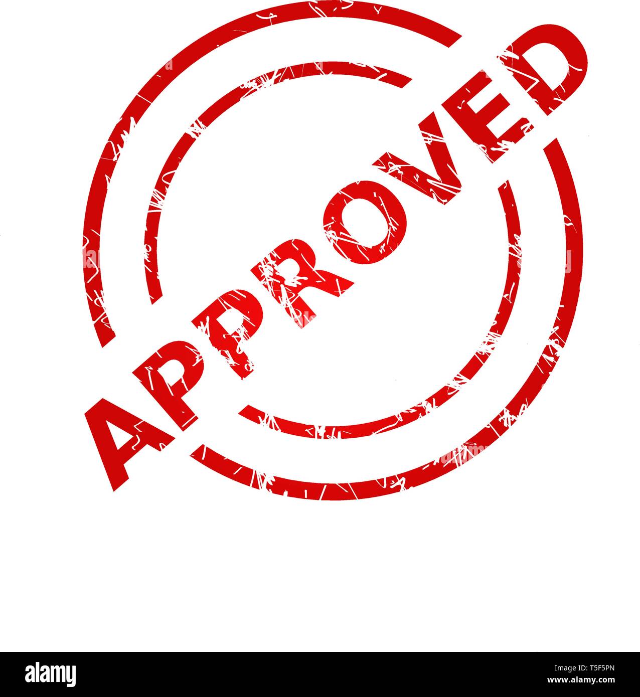 Approved vintage red isolated stamp on white background Stock Vector ...