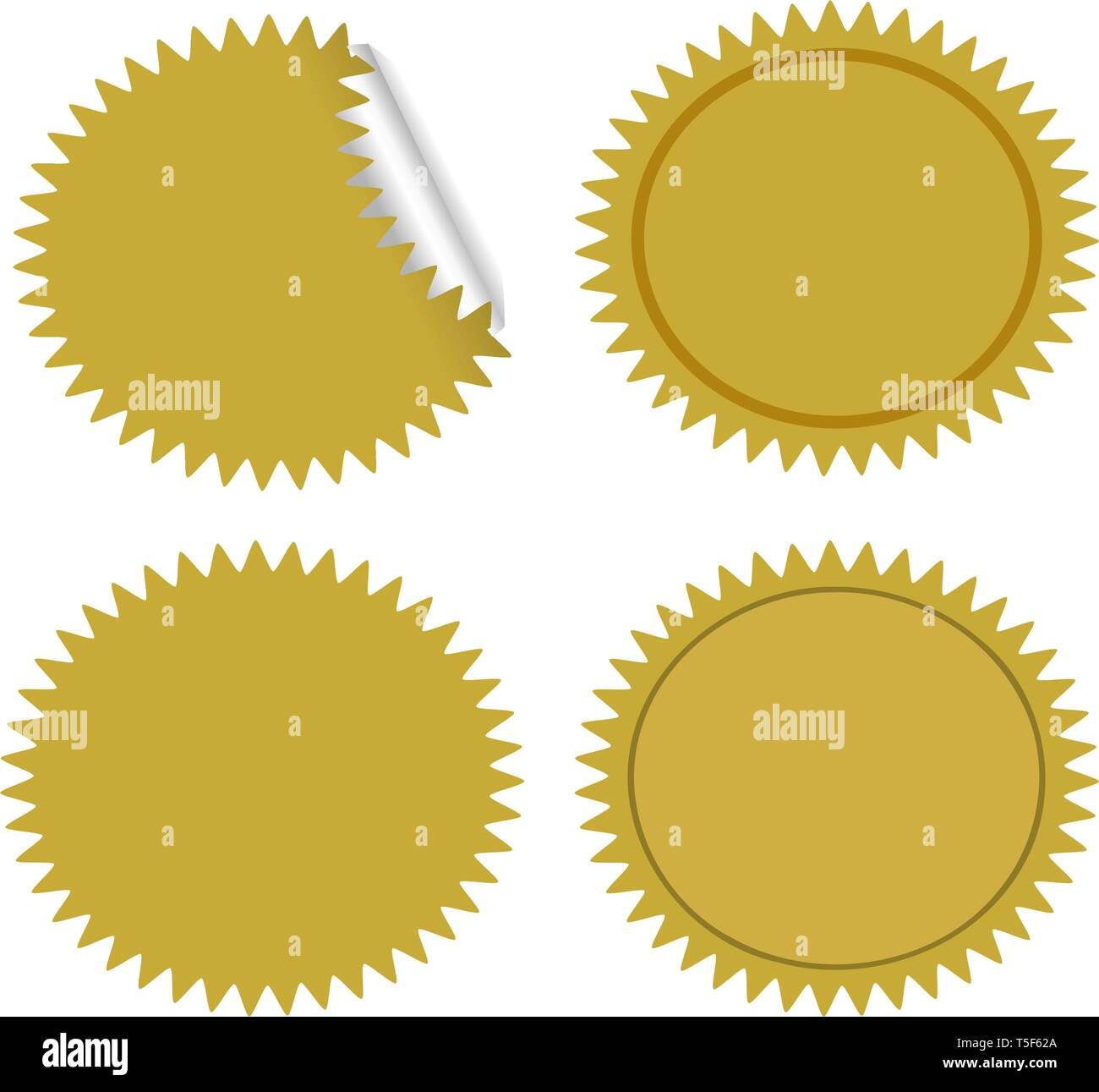 Gold sticker hi-res stock photography and images - Alamy