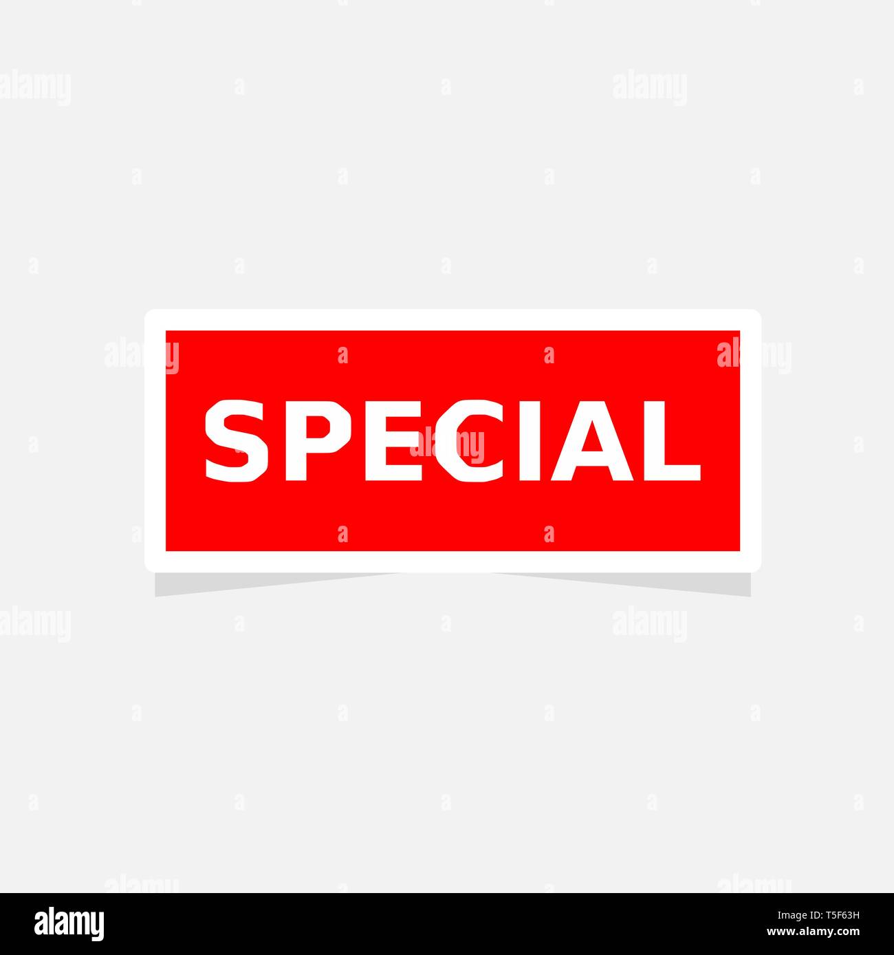 sticker red label special vector Stock Vector Image & Art - Alamy