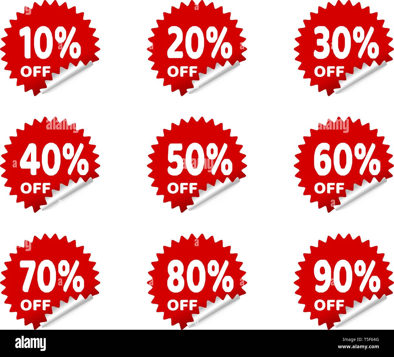 Sale set sixty percent Stock Vector Images - Alamy