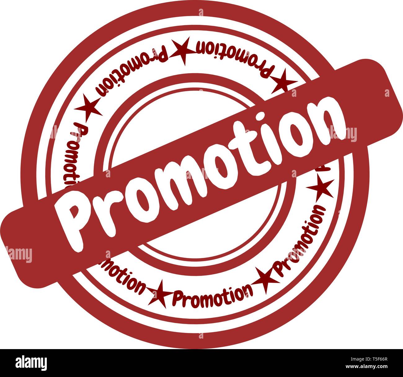 red stamp promotion vector on white background Stock Vector Image & Art ...