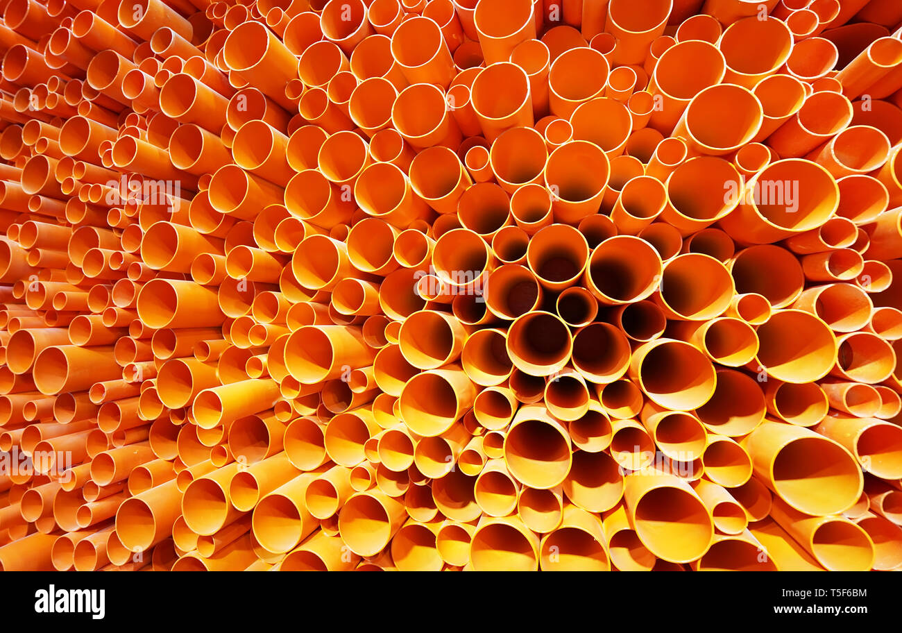 Orange plastic pipe hi-res stock photography and images - Alamy
