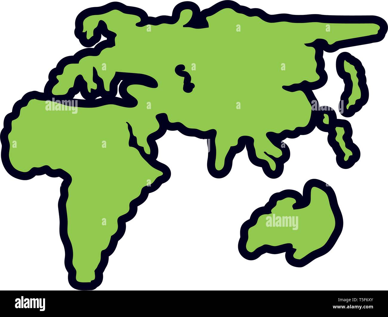 europe and african continents maps vector illustration design Stock ...