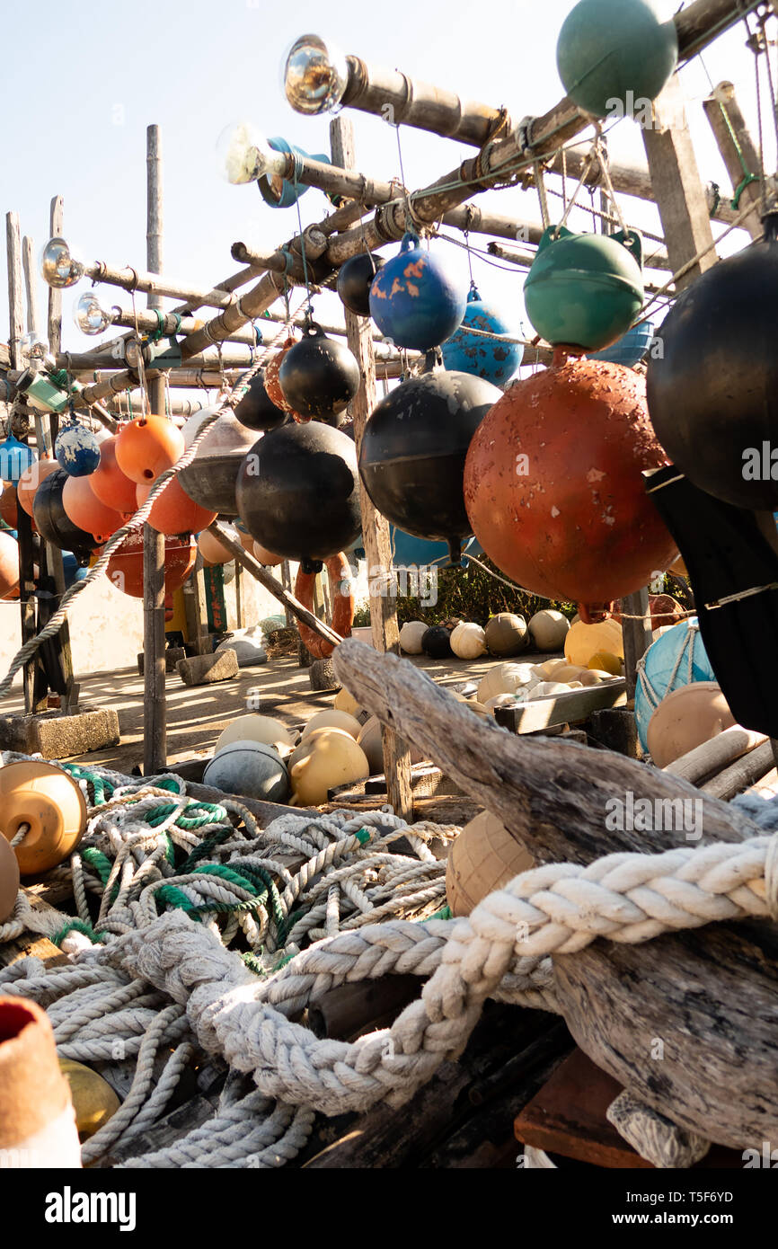 Old Fishing Buoys in Taiwan Stock Photo - Alamy