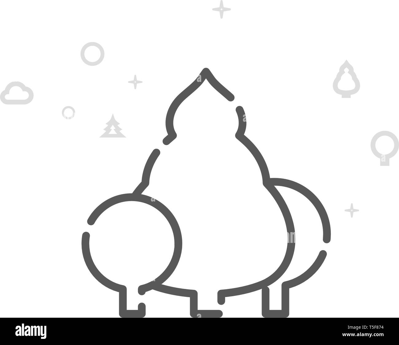 Geometric pictogram nature landscape simple Stock Vector Images - Alamy