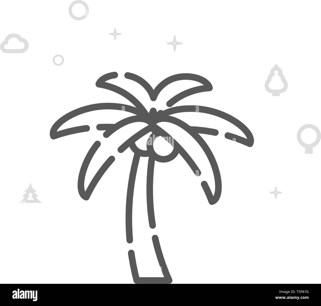 Editable palm tree hi-res stock photography and images - Alamy