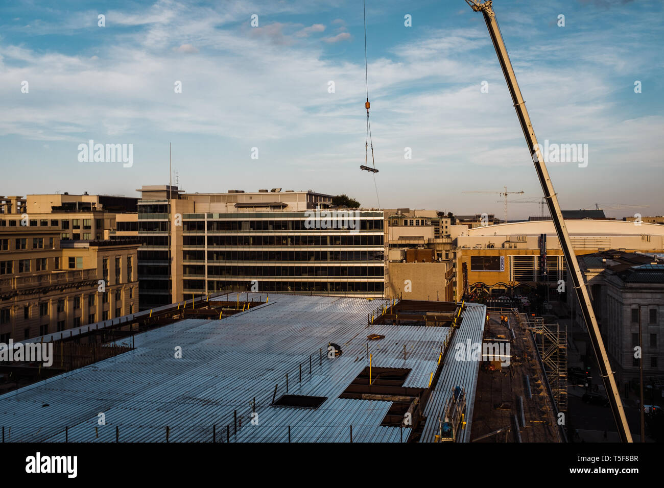 Construction crane in downtown DC Stock Photo - Alamy