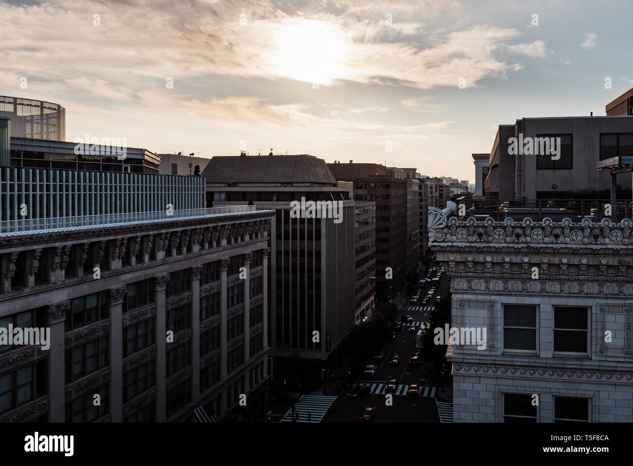 Downtown DC street Stock Photo - Alamy