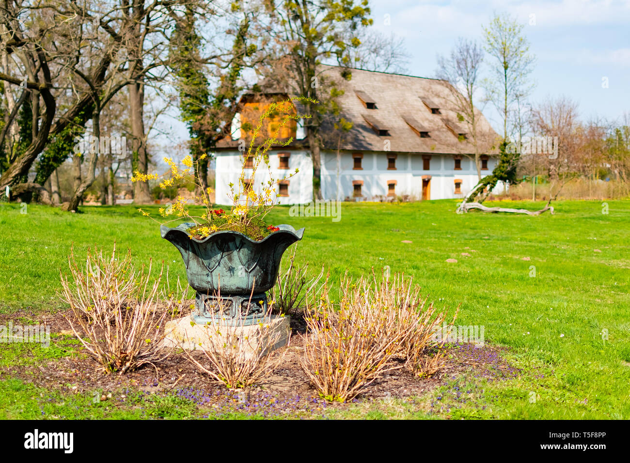 Outdoor of the Czech Castle and village Radun Stock Photo - Alamy