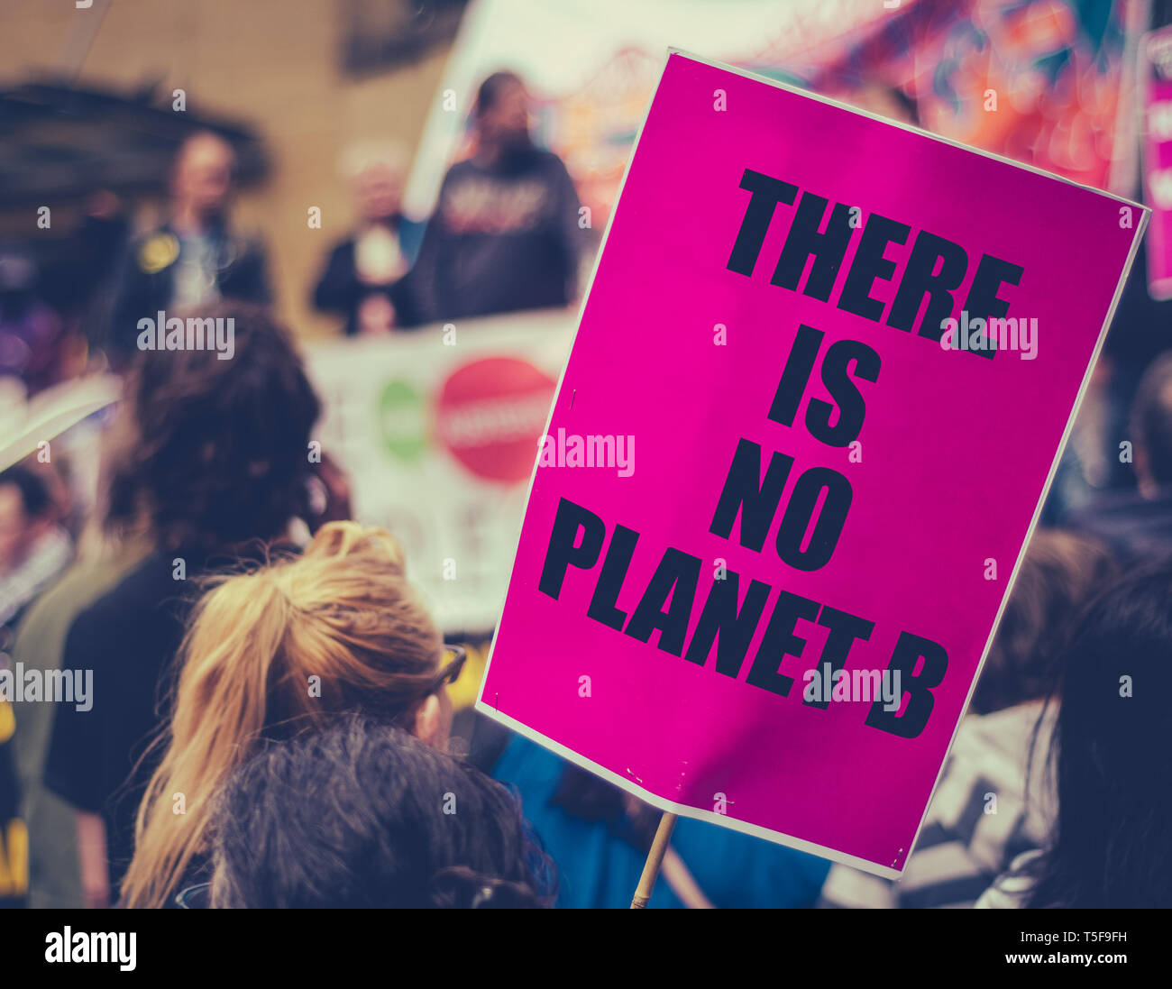 There Is No Planet B Placard At An Extinction Rebellion Climate Change ...