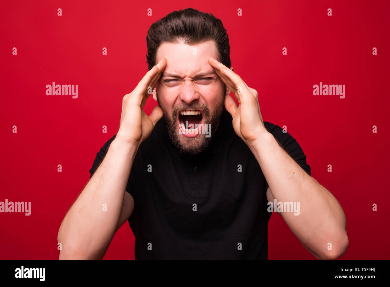 Crying white man hands on hi-res stock photography and images - Alamy