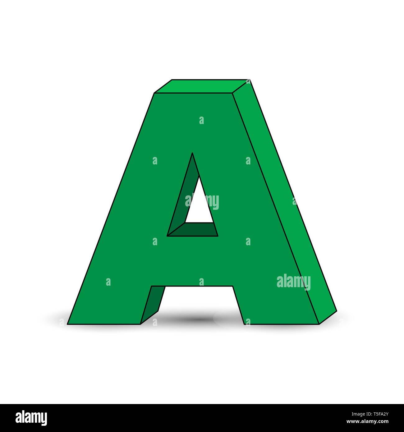 3d letter a hi-res stock photography and images - Alamy