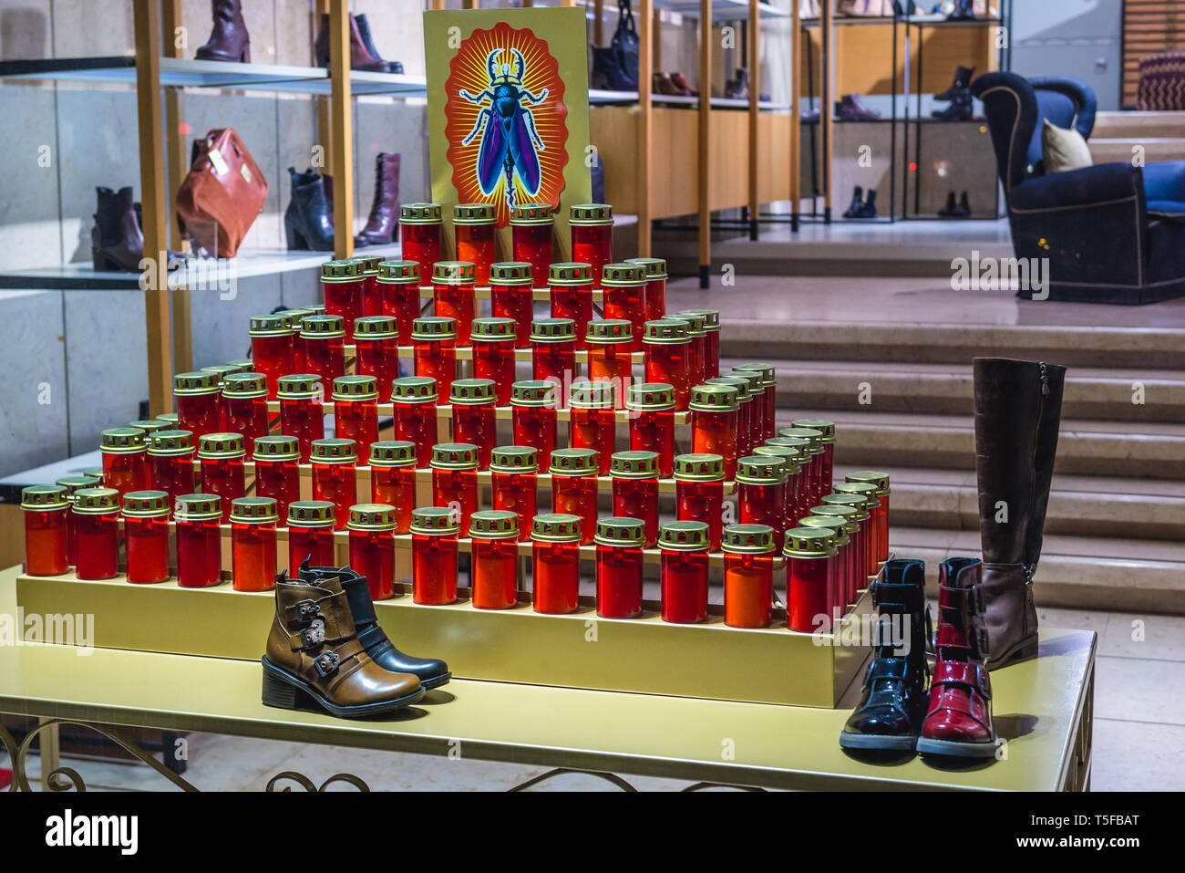 Shoes store on Avenida da Liberdade - Avenue of Liberty in Lisbon Stock ...