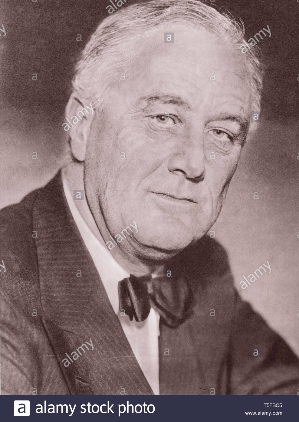 Franklin Delano Roosevelt Portrait High Resolution Stock Photography ...